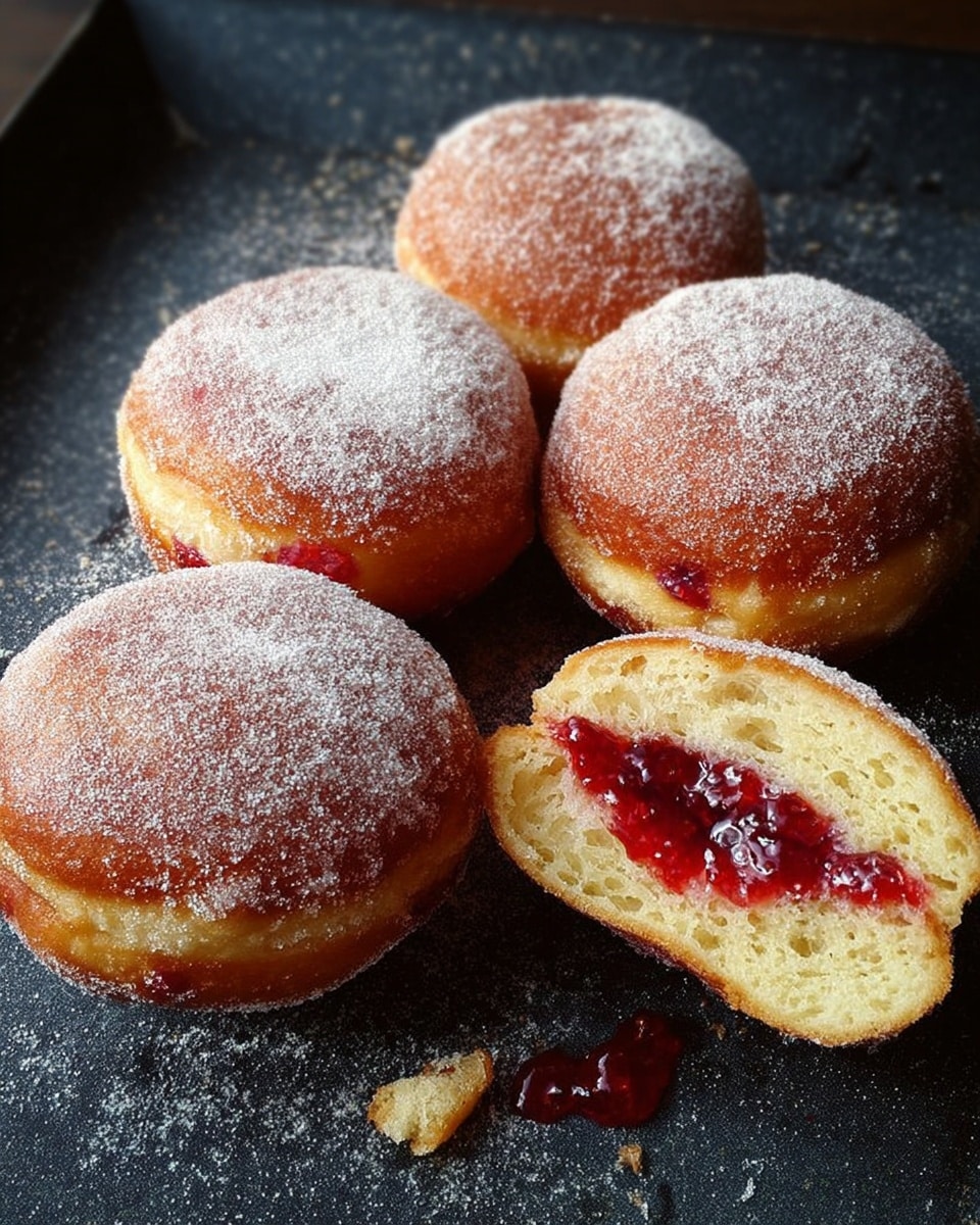 No Knead Jam Filled Donuts – Fluffy, Easy Homemade Treats